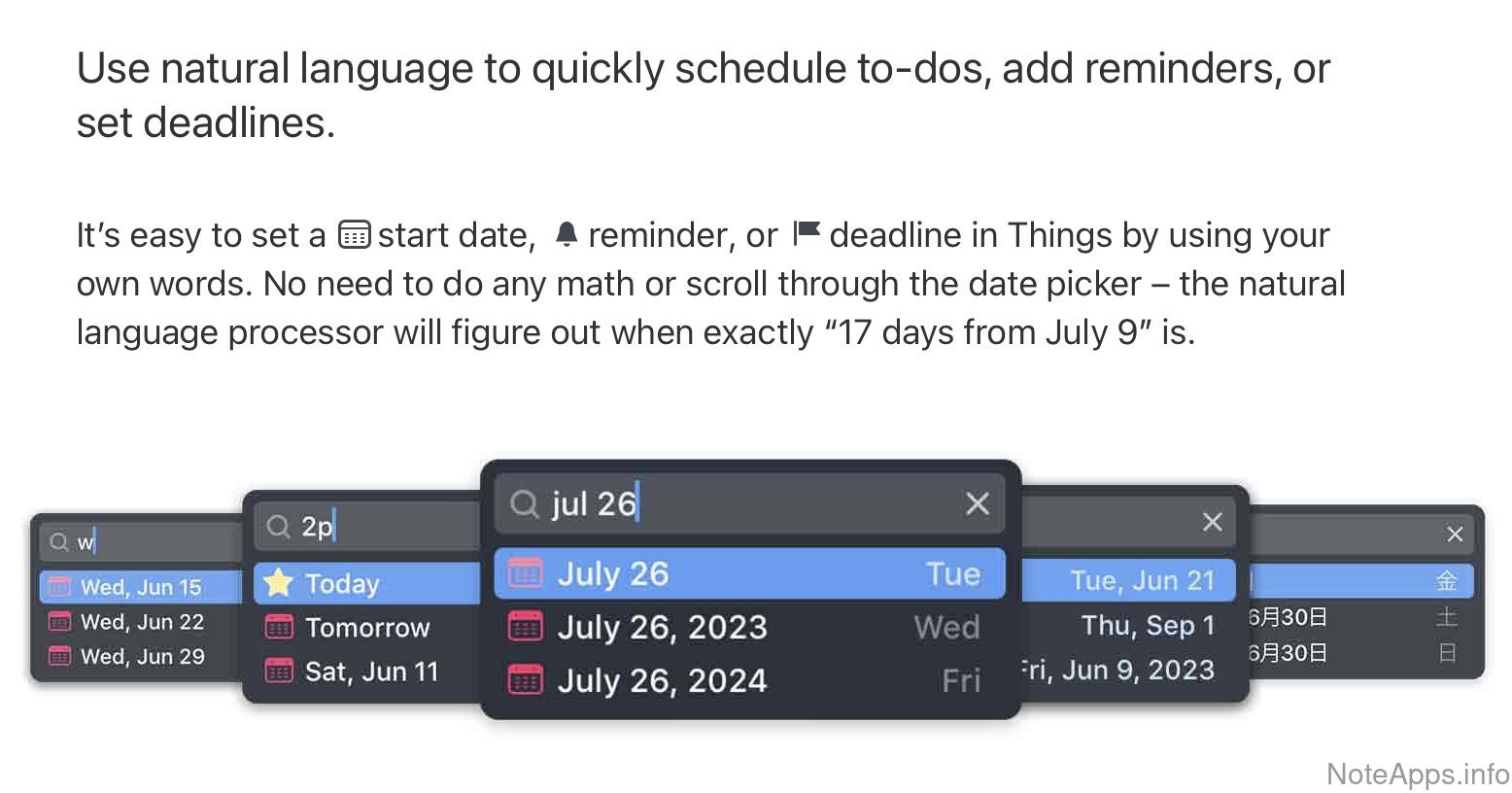 Things - NoteApps.info