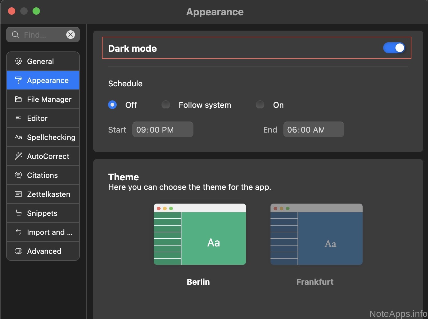 Zettlr - NoteApps.info